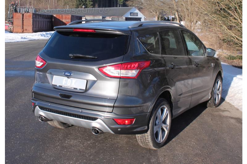 Fox Edelstahl Duplex Sportauspuff-Komplettanlage ab Kat Ford Kuga 2 ab ... Fox Edelstahl Duplex Sportauspuff-Komplettanlage ab Kat Ford Kuga 2 ab ...
